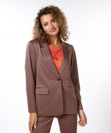 EsQualo Blazer scalloped print