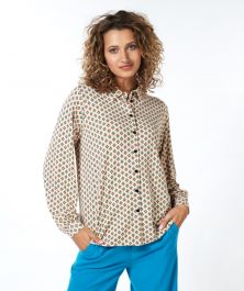 EsQualo Blouse Graphic Roots SJ