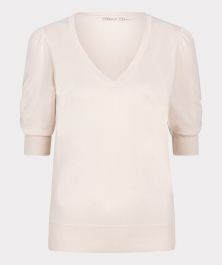 EsQualo Sweater v-neck gathering