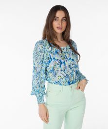 EsQualo Blouse smock Bayside Flower