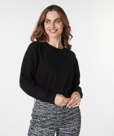 EsQualo Sweater boxy basic knit