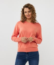 EsQualo Sweater R-neck basic knit